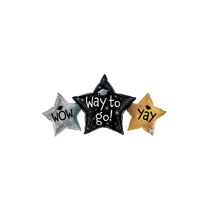 Way To Go Grad Stars 43" – City Balloons