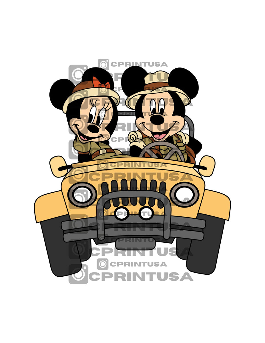SAFARI JEEP MICKEY AND MINNIE CUT OUT – City Balloons