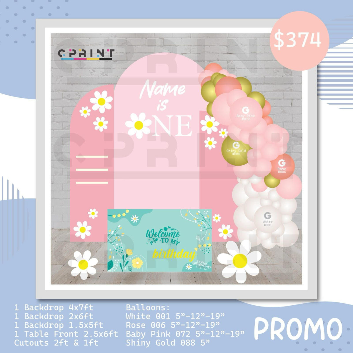 Daisy flower's theme Bundle Design – City Balloons