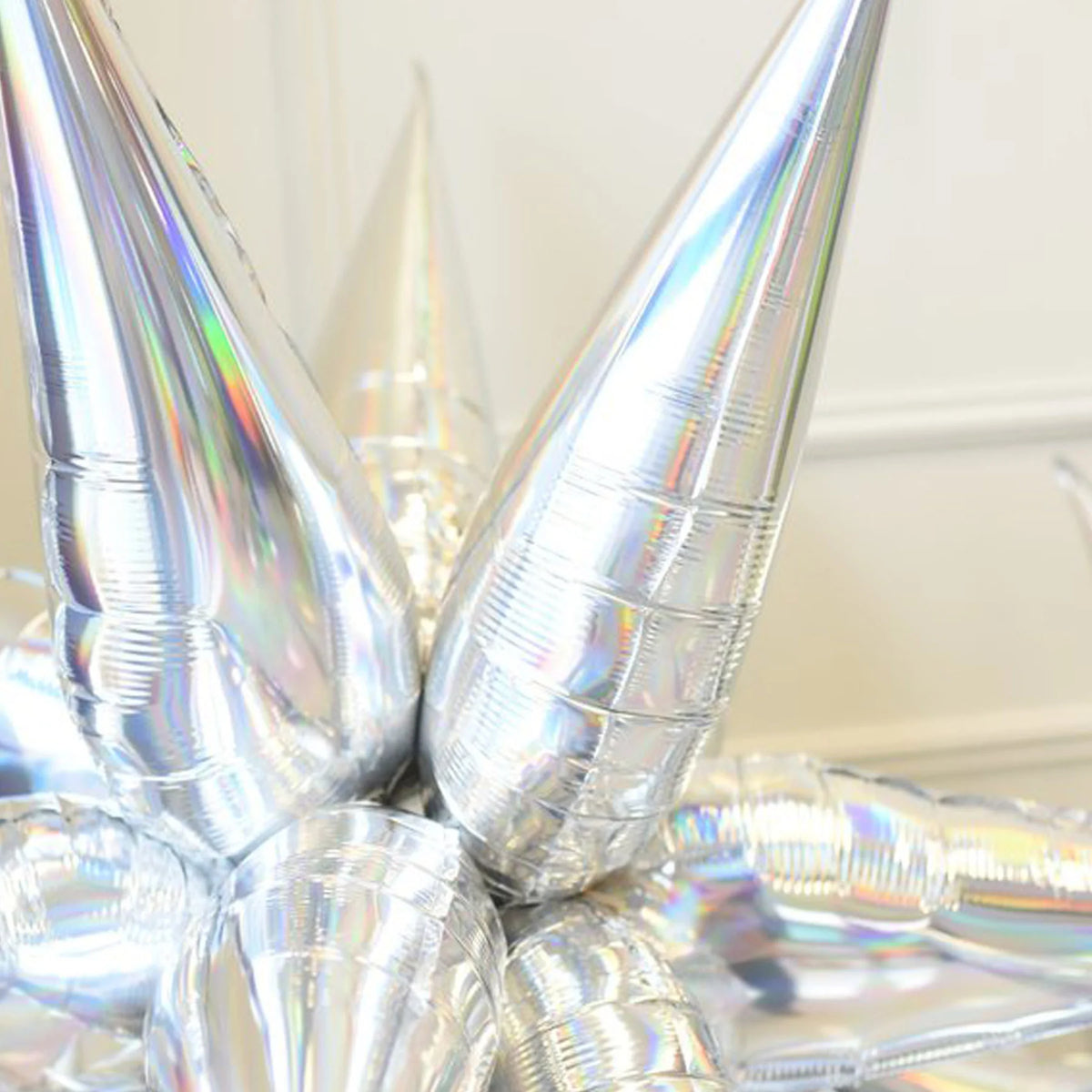 Silver Iridescent Starburst - 40 in. – City Balloons